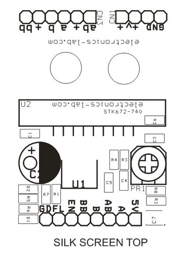 4a Pwm Controlled Unipolar Stepper Motor Driver Using Stk672 740 Electronics Lab