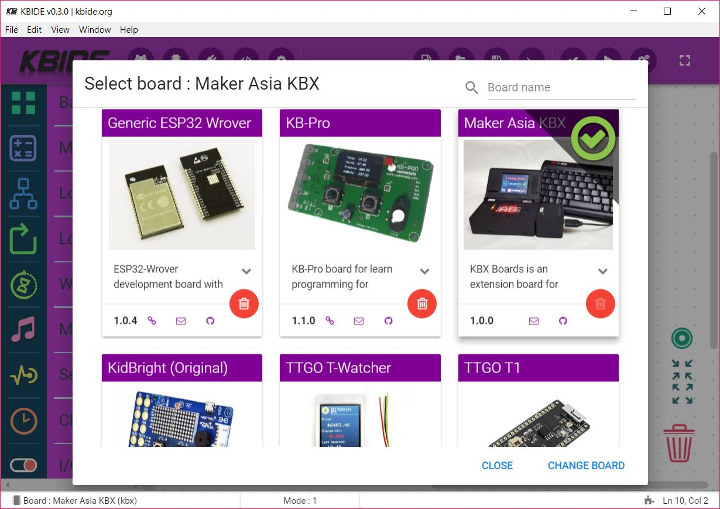 Kb Ide Supports Arduino Esp32 And Others In Dual Style Coding Electronics Lab