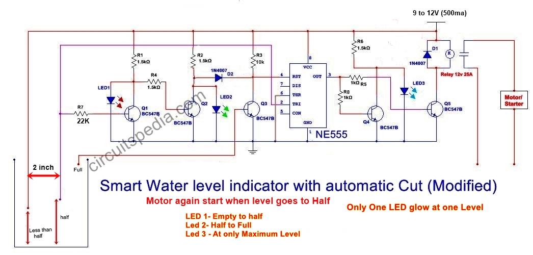 Automatic water level controller for submersible pump without ic ... Automatic water level controller for submersible pump without ic ...
