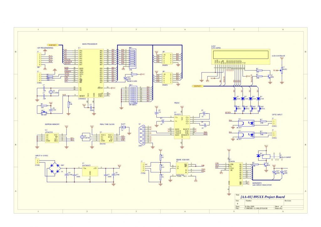 89SXX Project Board - Electronics-Lab.com