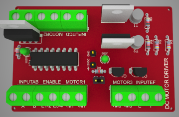 DC Motor Driver using L293D - Electronics-Lab