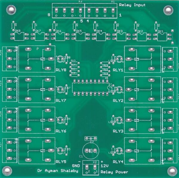 8 Opto-isolated Relay board - Electronics-Lab