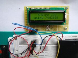 3-Wire Serial LCD using a Shift Register - Electronics-Lab.com