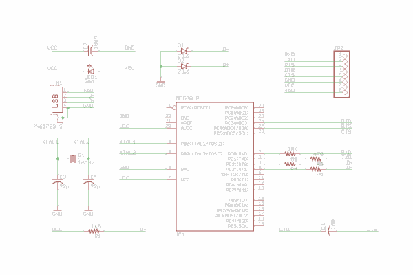 USB to Serial Converter using AVR microcontroller - Electronics-Lab