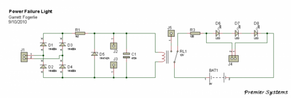 A Very Simple Power Failure Light - Electronics-Lab