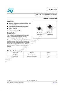 TDA2003A - Electronics-Lab.com