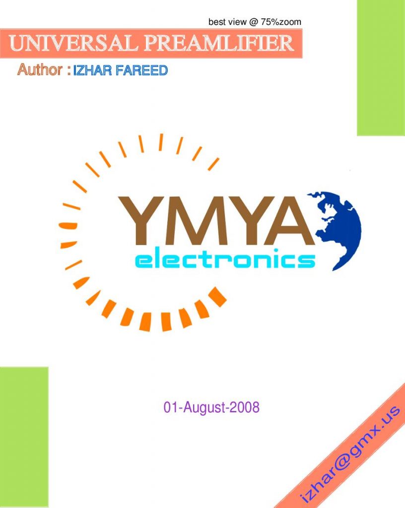 UNIVERSAL PREAMPLIFIER - Electronics-Lab.com