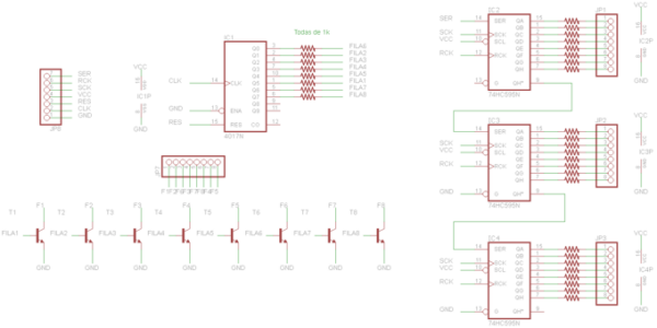 24x6 LED Matrix Control Circuit - Electronics-Lab