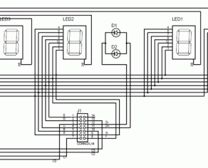 led_display_schematic_th - Electronics-Lab.com