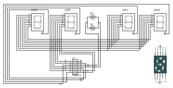 led_display_schematic_th - Electronics-Lab.com