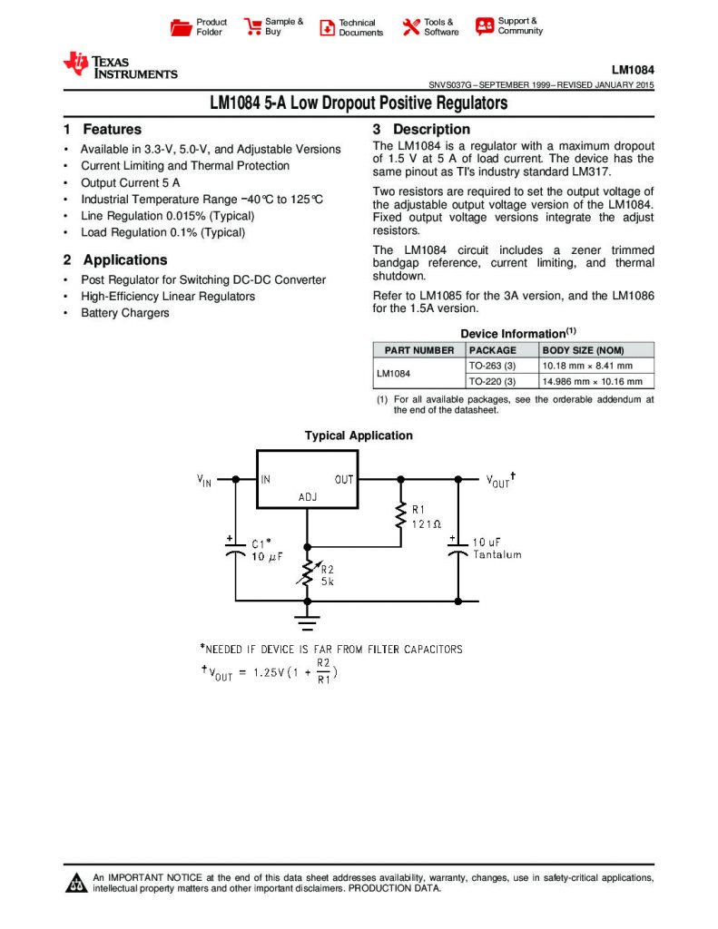 lm1084 - Electronics-Lab.com