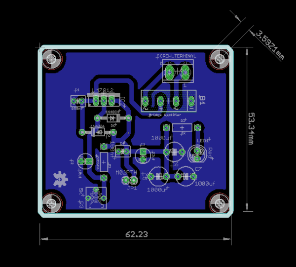 Variable Power Supply with LM7812 - Electronics-Lab