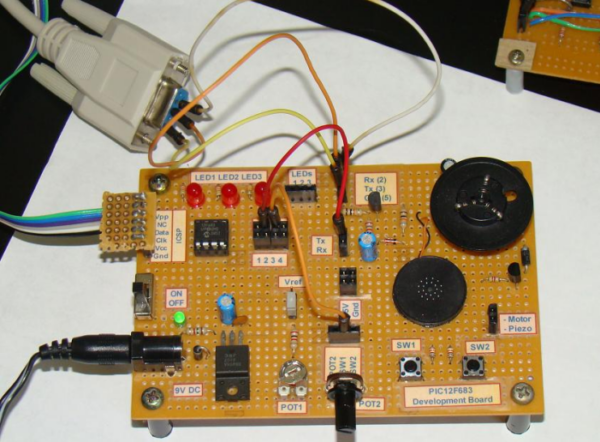 Learning Board for Microchip PIC12F683 microcontroller - Electronics-Lab