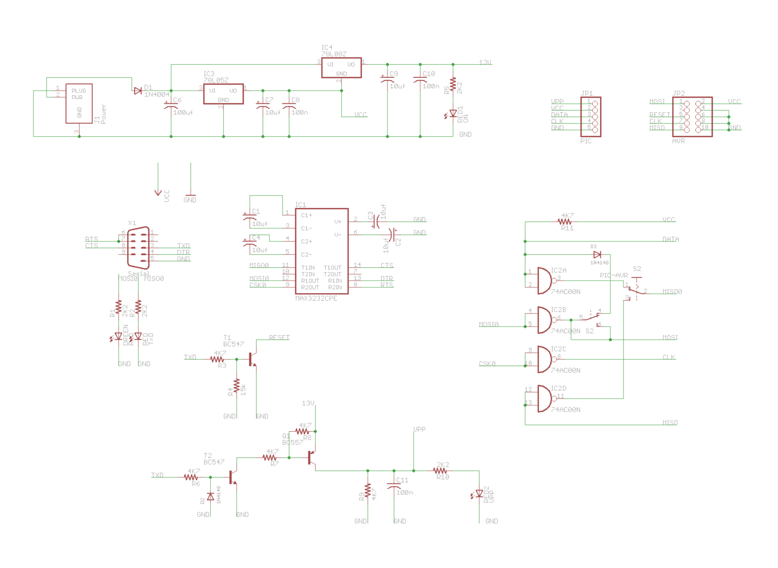 Serial AVR and PIC programmer - Electronics-Lab