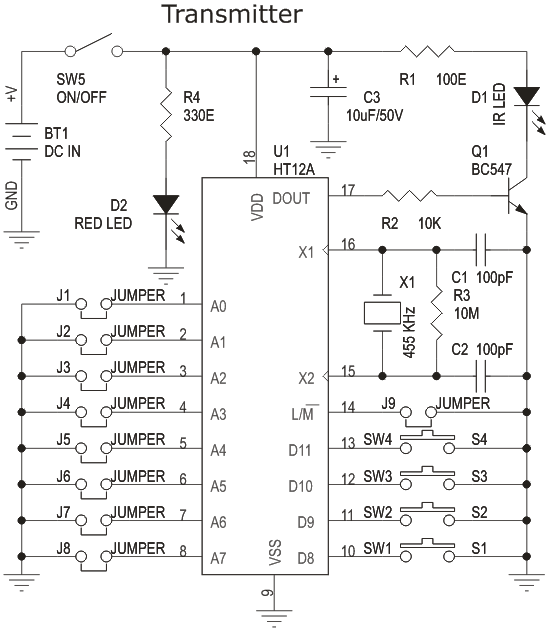 4 Channel Infrared Remote Relays Electronics Lab 4 Channel Infrared Remote Relays Electronics Lab