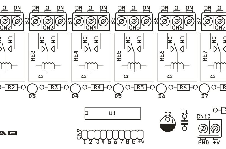 8_Channel_Relay_Top - Electronics-Lab.com
