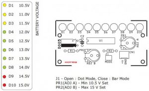 12V Lead Acid Battery Voltage Monitor - Electronics-Lab.com