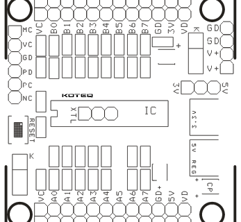 18 PIN PIC Board PCB_layout - Electronics-Lab.com