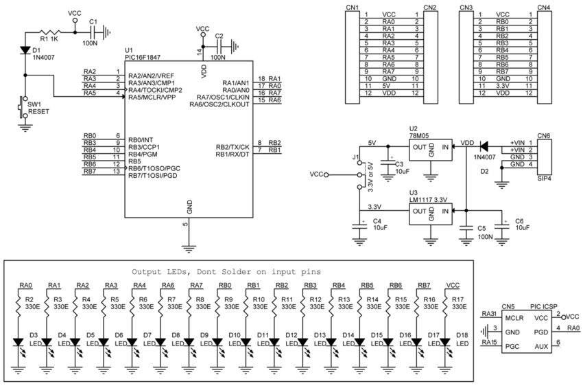 18 PIN PIC Development Board - Electronics-Lab