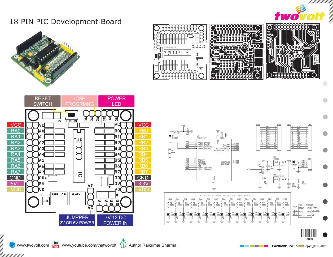 18PIN PIC TWOVOLT - Electronics-Lab.com