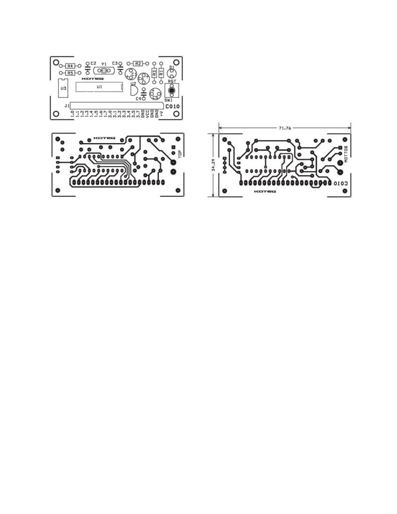 AT89C2051_DEV_STICK_PCB - Electronics-Lab.com