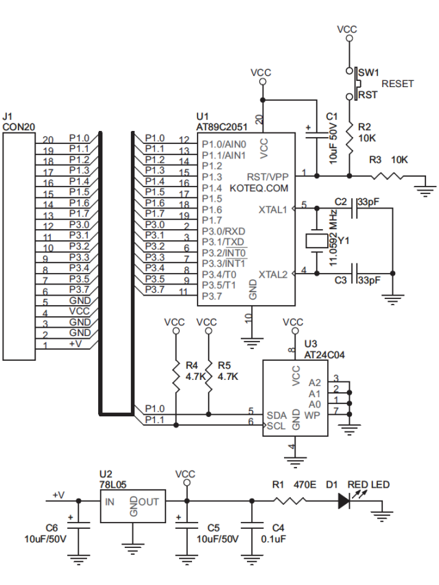 AT89C2051_DEV_STICK_schematic.png - Electronics-Lab.com