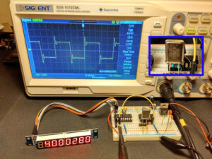 100MHz frequency counter with PIC16F628A - LED Display - Electronics-Lab