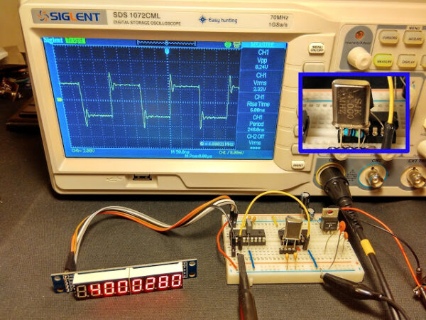 100MHz frequency counter with PIC16F628A - LED Display - Electronics ...