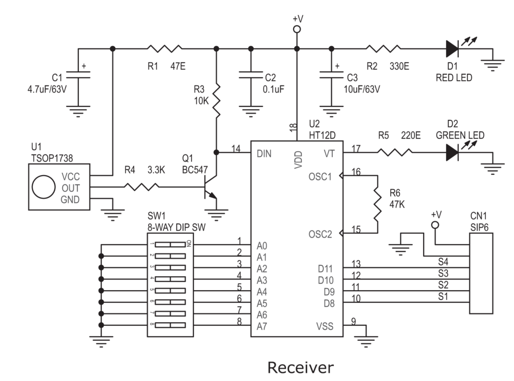 4 Channel Infrared Remote Module - Electronics-Lab.com 4 Channel Infrared Remote Module - Electronics-Lab.com