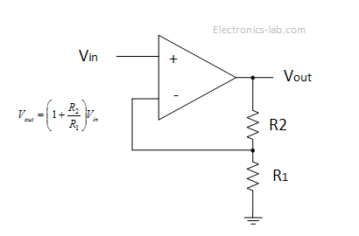 non_inverting_amp - Electronics-Lab.com