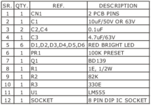 Warning LED Flash Light - Electronics-Lab.com
