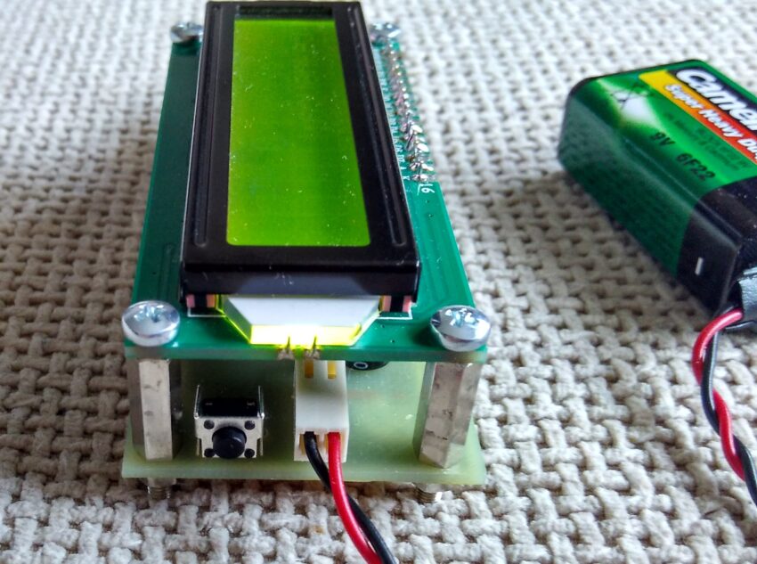 100MHz frequency counter with PIC16F628A - LCD Display - Electronics-Lab