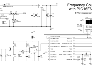 FreqCounter(16F628A,LCD,schematic) - Electronics-Lab.com