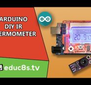 Arduino IR thermometer using the MLX90614 IR temperature sensor ...