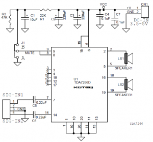 3W-Stereo-Amp-TDA7266D-SCH - Electronics-Lab