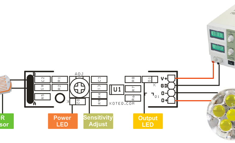 Dark-Activated-LED-Light-Wiring - Electronics-Lab.com