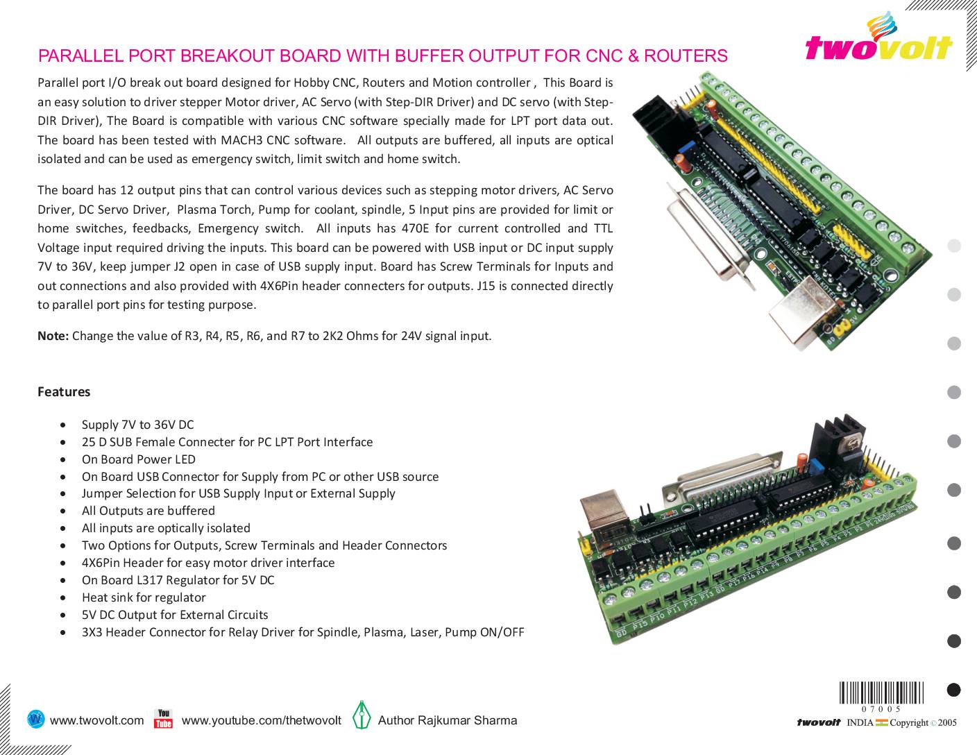 Parallel-Port-Breakout-for-CNC - Electronics-Lab.com Parallel-Port-Breakout-for-CNC - Electronics-Lab.com
