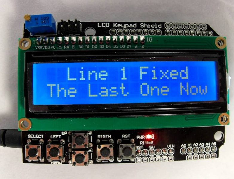 How To Scroll A Single Lcd Line Arduino Electronics