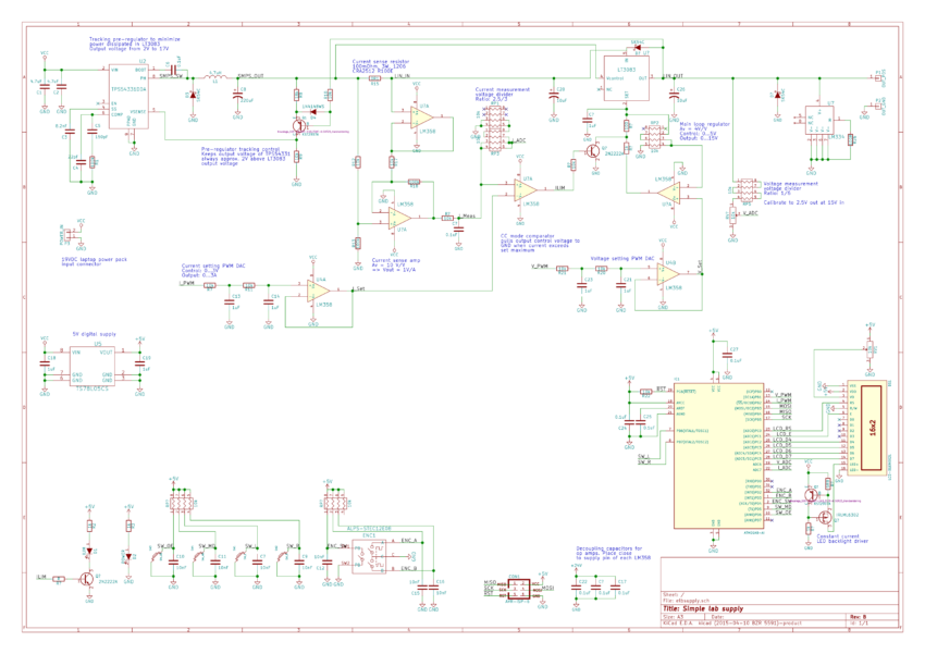 ElbSupply - Linear Bench Power Supply With Constant Current and Voltage Modes - Electronics-Lab