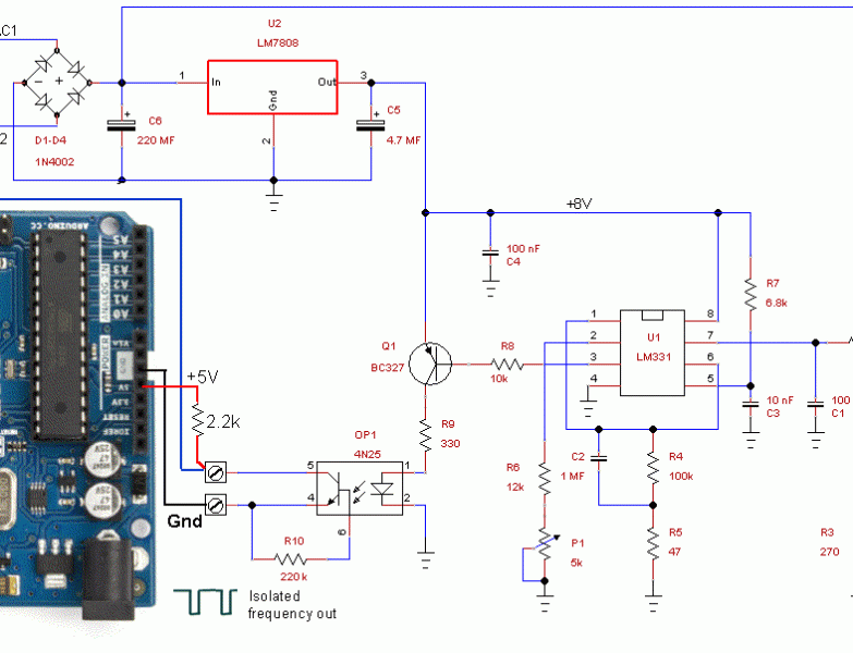 VF1 isolated converter - Electronics-Lab.com