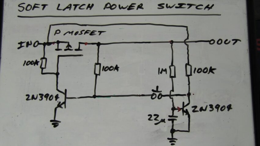 Soft Latch Power Switch Circuit Electronics Lab