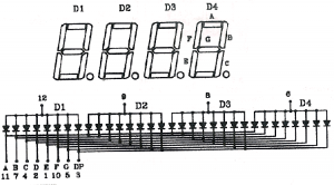 4 Digit MultiPlexed 0.33 Inch 7 Segment Common Anode Display ...