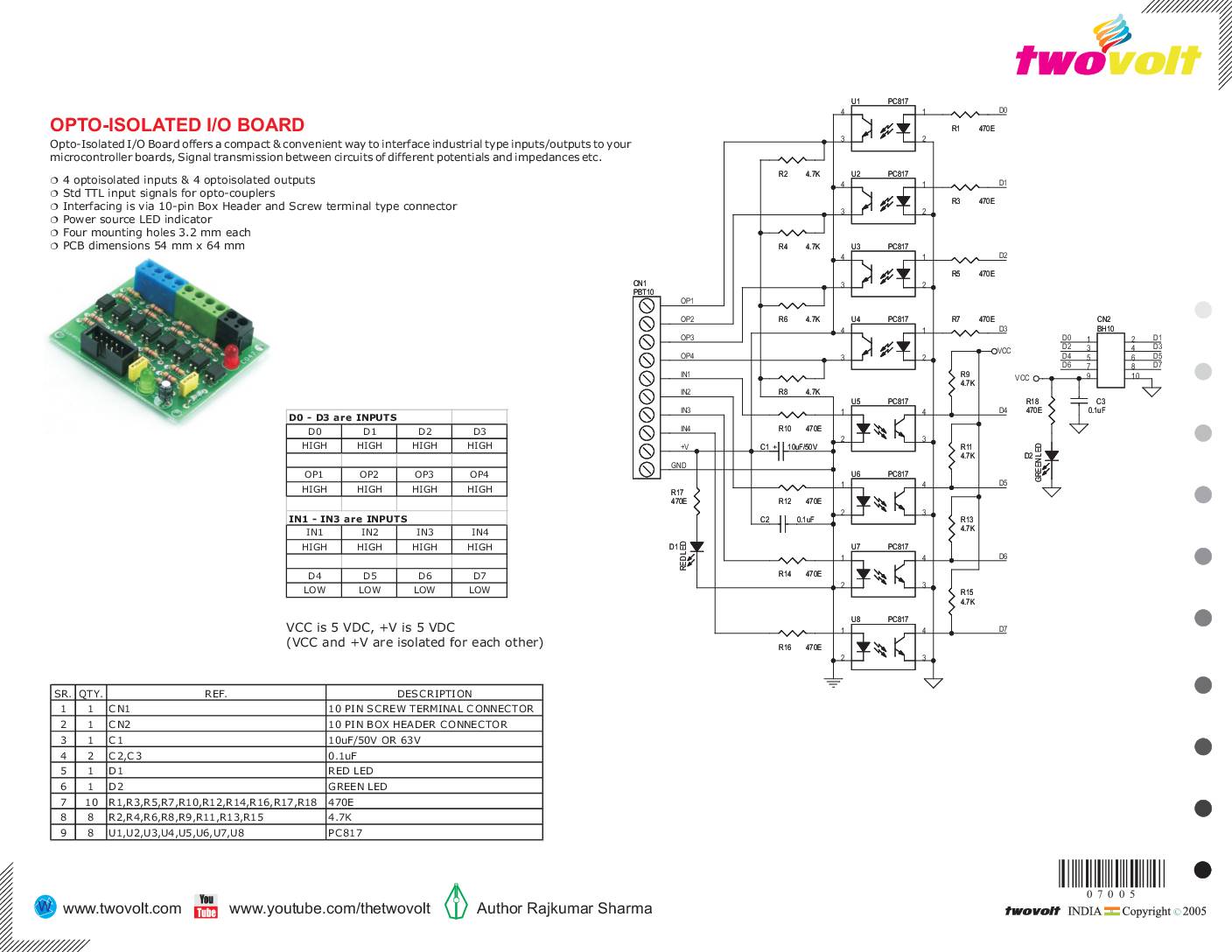 8-channel-optically-isolated-io-board - Electronics-Lab.com 8-channel-optically-isolated-io-board - Electronics-Lab.com