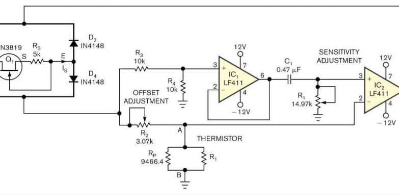Temperature To Period Circuit Provides Linearization Of Thermistor Response Figure 1