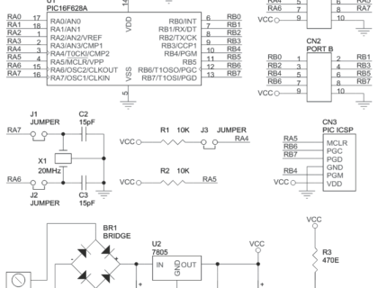 18pin-pic-development-board-schematic - Electronics-Lab.com