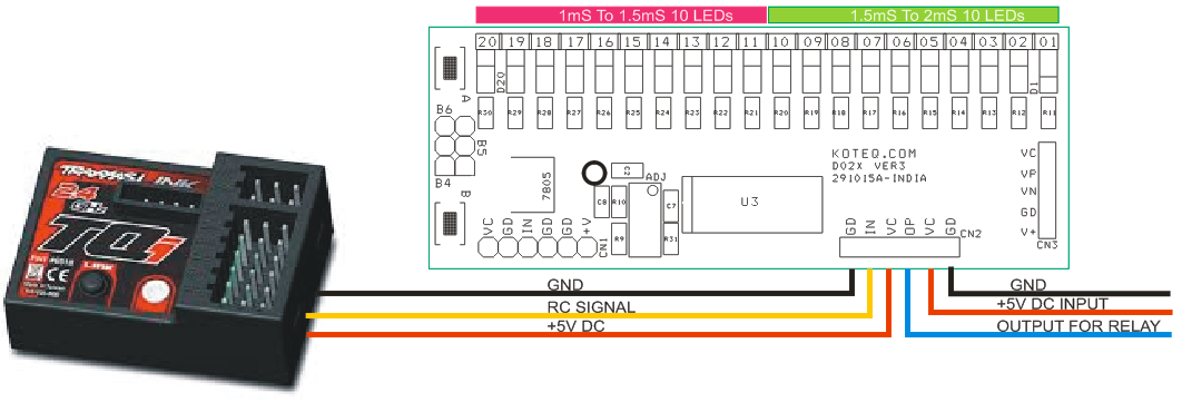 RC Signal Monitor Using Bargraph & RC Switch using Relay - Electronics-Lab