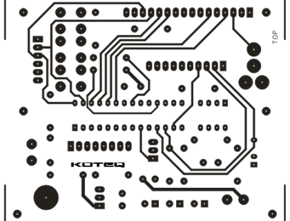 pic16f-28-pin-pic-development-board-with-lcd-pcb-top - Electronics-Lab.com