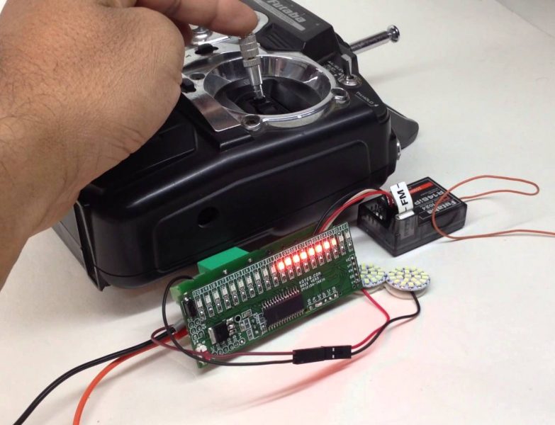 Rc Signal Monitor Using Bargraph And Rc Switch Using Relay Electronics