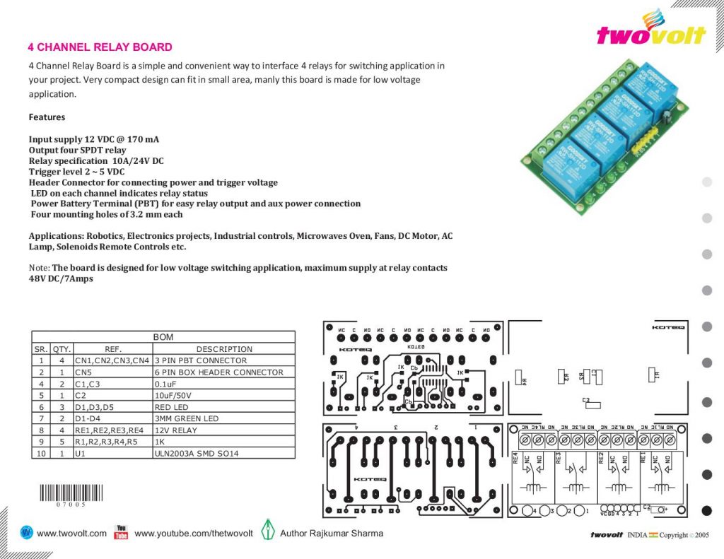 4-channel-relay-board - Electronics-Lab.com