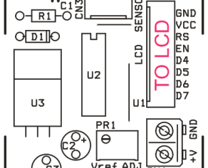 lm35-themometer-pic16f676-pcb-layout - Electronics-Lab.com